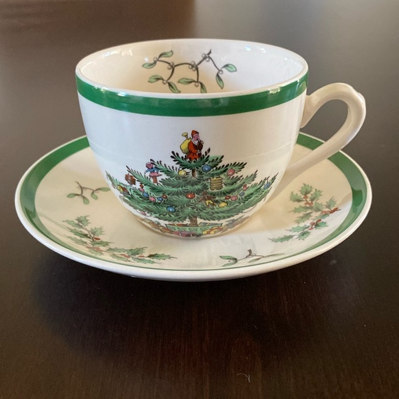 Spode | Dining | Spode Christmas Tree Teacup And Saucer | Poshmark
